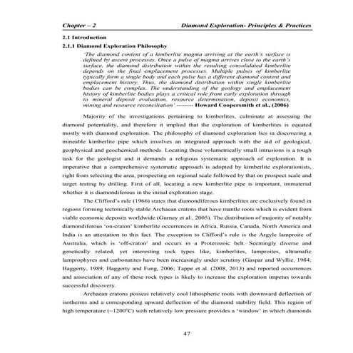 Chapter 2 diamond exploration principles and practices | PDF