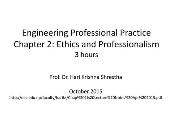 Engineering ethics | PPTX