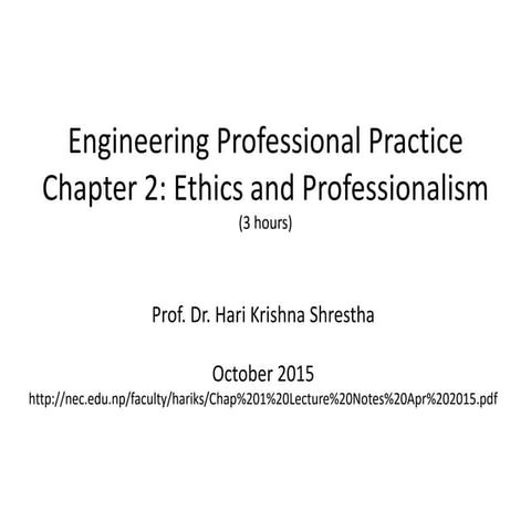 Chapter 2 Ethics and professionalism | PDF