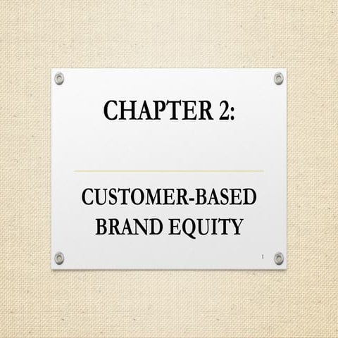 Chapter 2 Final slide. Ppt Brand Management | PPT