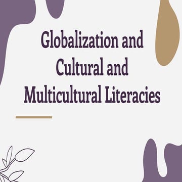chapter2globalization and cultural liter | PPTX