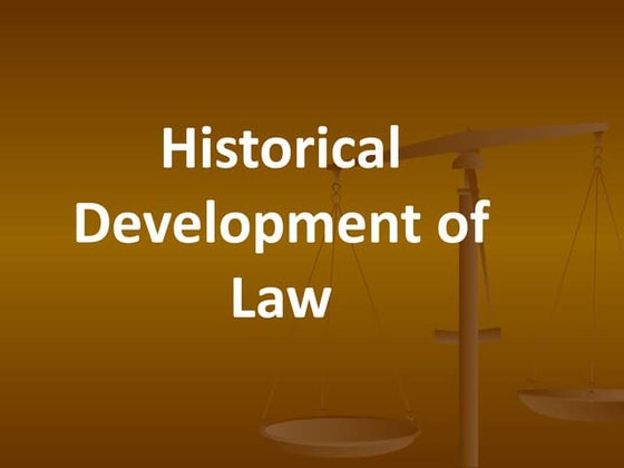 History of Law | PPTX