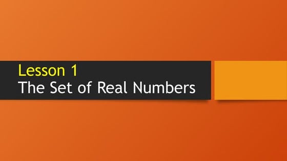 Rational and irrational numbers | PPTX