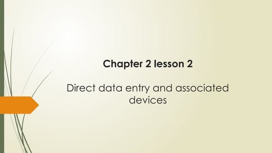 Igcse Ict Input And Output Devices Direct Data Entry Dde Devices Ajiro Tech Part 2