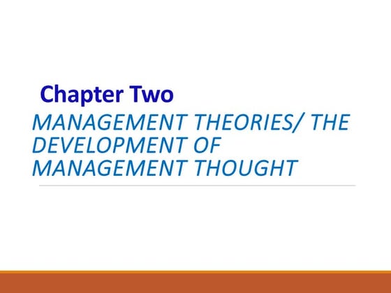 Management History and the current demands | PPT