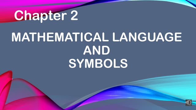 Mathematical language and symbols | PPTX