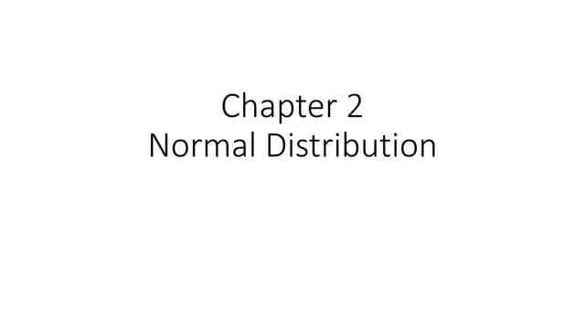 The Standard Normal Distribution | PPTX