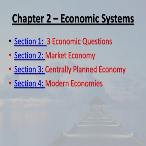 Chapter 2 Notes Economic Systems | PDF