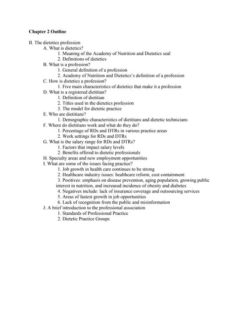 Chapter 3 Outline | PDF