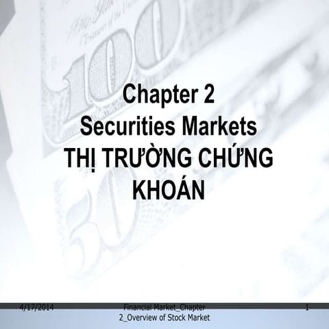Chapter 2 overview of stock market | PPT