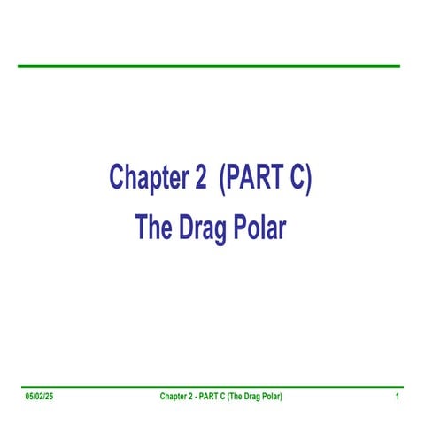 Drag Polar of an aircraft anderson chapter 2.ppt