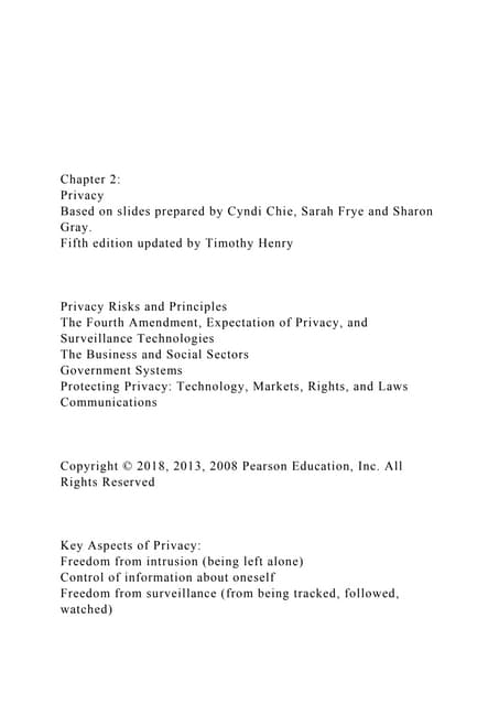 “Privacy Today” Slide Presentation | PPT