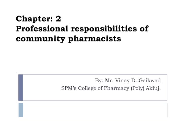 Community Pharmacy & Management, Chapter 1: Community pharmacy practice.pptx