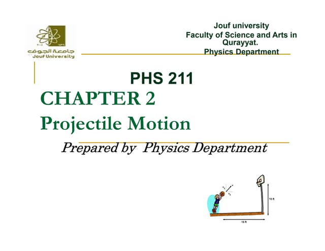 PROJECTILE MOTION-Horizontal and Vertical | PPTX