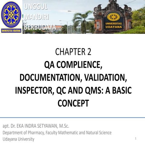 CHAPTER 2 QA materi kuliah pspa lanjutan | PPTX