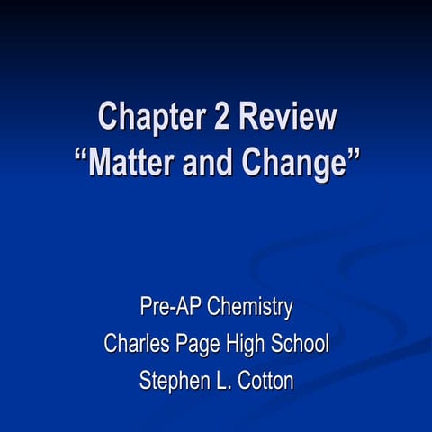 Chapter 2 review | PPT