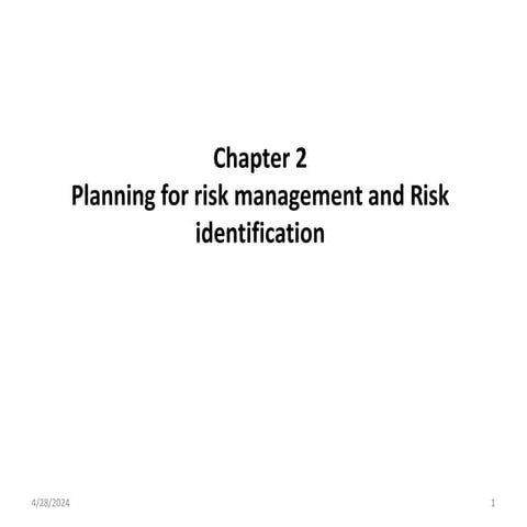 Risk management | PPTX