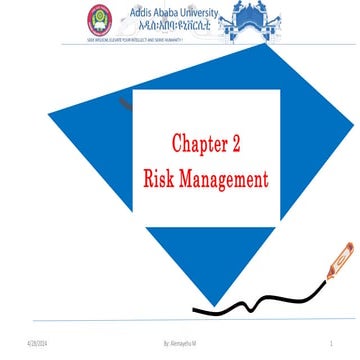 Chapter 2 Risk Management and insurance marketing department | PPTX
