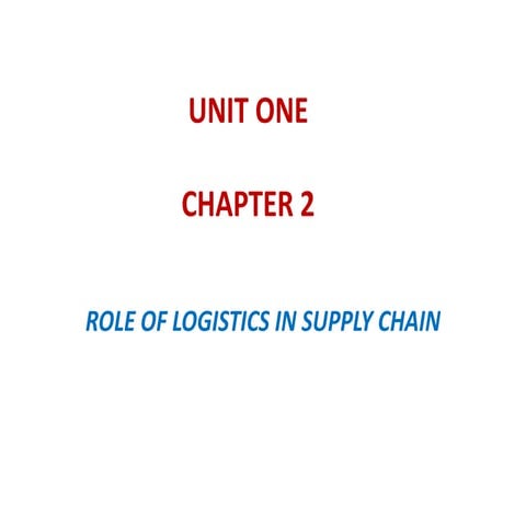 Chapter 2 scm | PPTX