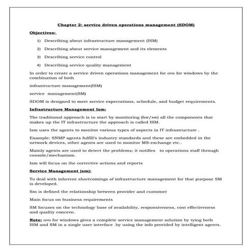 Chapter 2 hp ovo service driven management | PDF