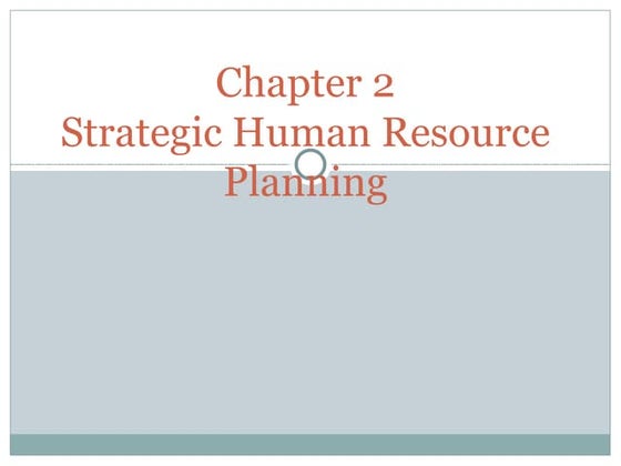 Strategic Human Resource Management (SHRM) | PPT