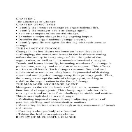 Case Study Chapters 14, 15 & 16.Objective The students wil.docx