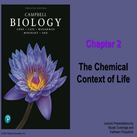 Chapter 2 The Chemical Context Of Life 2023 12 12 18 03 44 Pptx