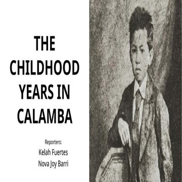 CHAPTER 2 THE CHILDHOOD YEARS IN CALAMBA.pptx