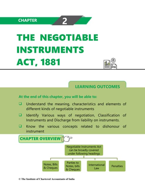 Negotiable instruments. intro