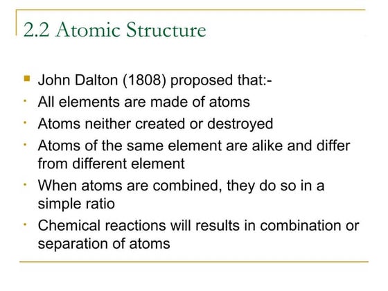 Atomic Structure | PPT | Chemistry | Science
