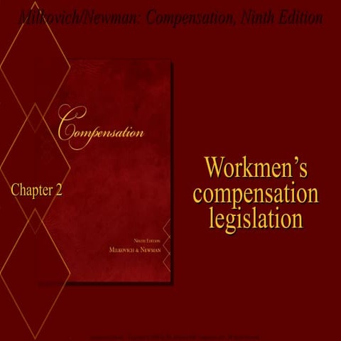 Chapter 2 workmen's compensation legislation | PPT