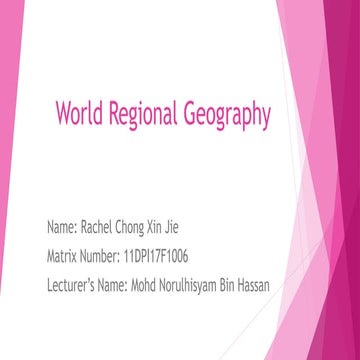 Chapter 2 world regional geography | PPT
