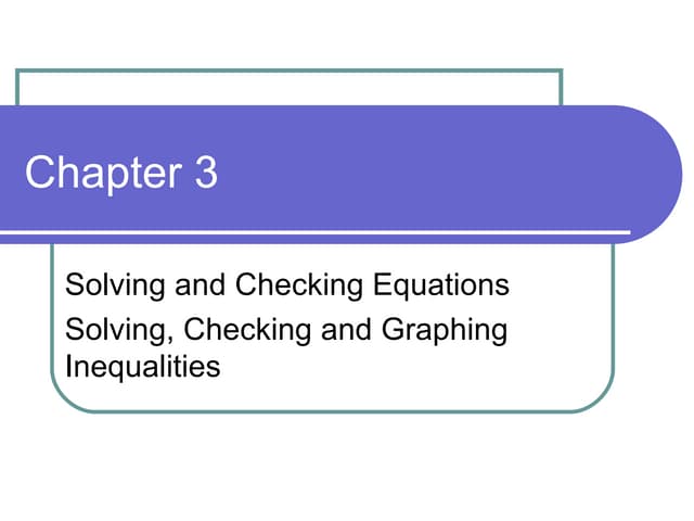 Inequalities ppt revised | PPT | Games and Puzzles | Hobbies & Interests