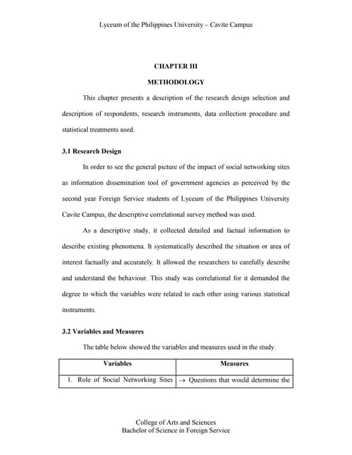 Chapter 3 Methodology (Capstone Research) | PDF