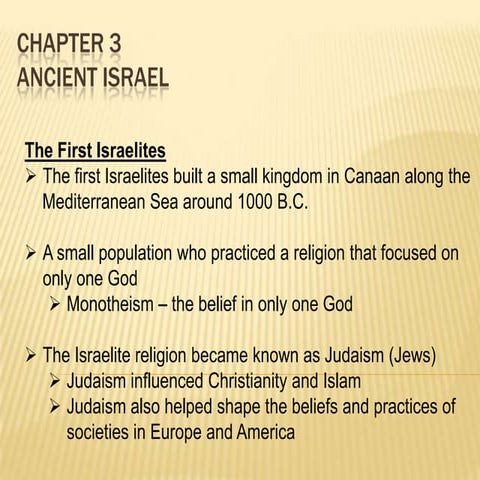 Chapter 3 - Ancient Israel | PPTX