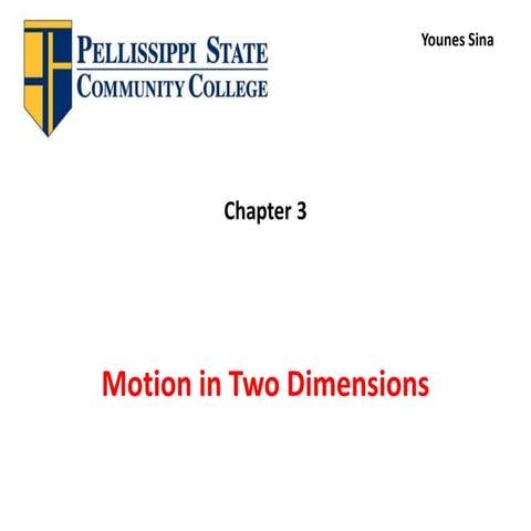 Motion in two dimensions | PPTX