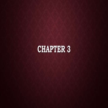Chapter 3 | PPTX