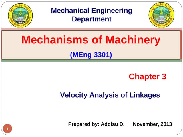 Relative velocity method, velocity & acceleration analysis of mechanism | PDF