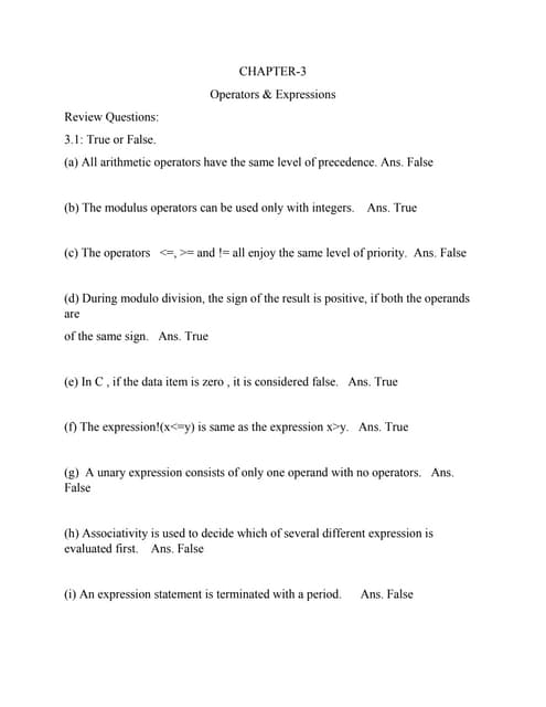 Let us c(by Yashwant Kanetkar) 5th edition solution chapter 1 | PDF