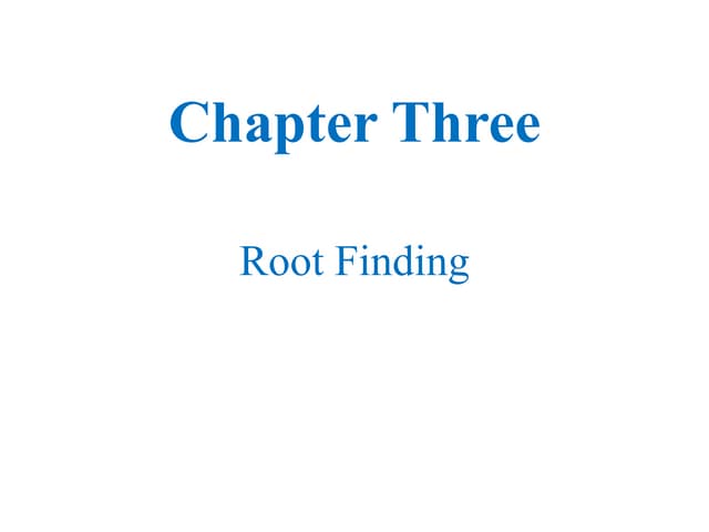 Numerical method for solving non linear equations | PDF