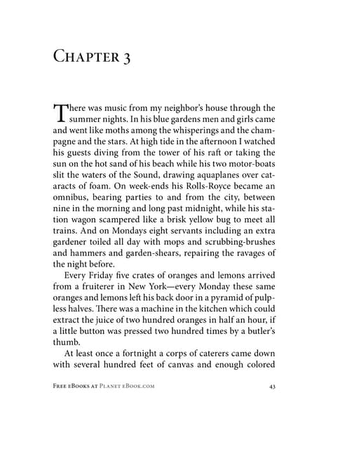 Chapter #2- The Great Gatsby.pdf | Fiction | Books and Literature