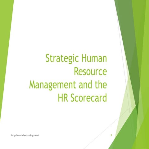 Chapter 3 HR SCORECARD and Strategic Management | PPT