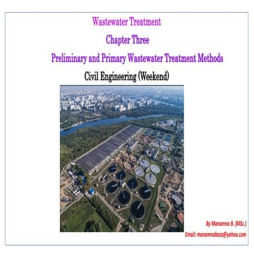 Chapter_3.pptx on waste water treatment course | PPT
