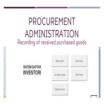 Procurement administration chapter 3 | PPT
