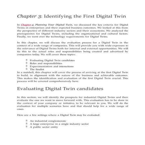 Introduction to Digital twin unit 3 notes | PPTX