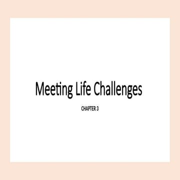 Chapter 3 PPT ON LIFE CHALLENGES CLASS 12 (FULL NOTES) | PPTX