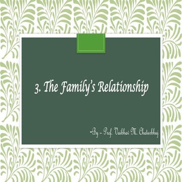 Chapter 3. Family Business Management BBA | PPTX