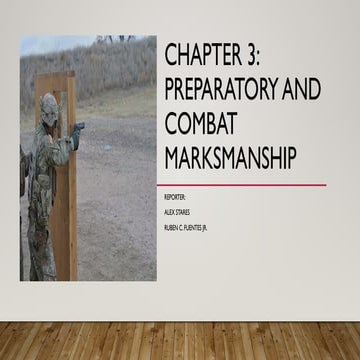 Fundamentals Of Pistol Marksmanship | PPT