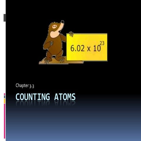 Chapter 3.3 : Counting Atoms | PPT