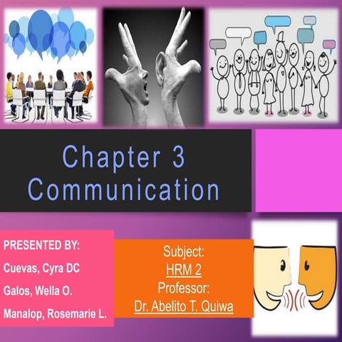 Chapter 3 - Communication | PPT